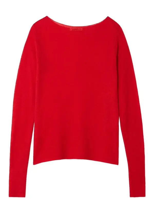 Auralee Cashmere Pullover Sweater - Red