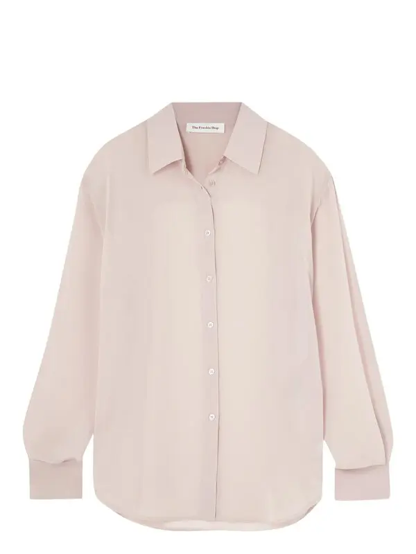THE FRANKIE SHOP Peri Georgette Shirt - Pink