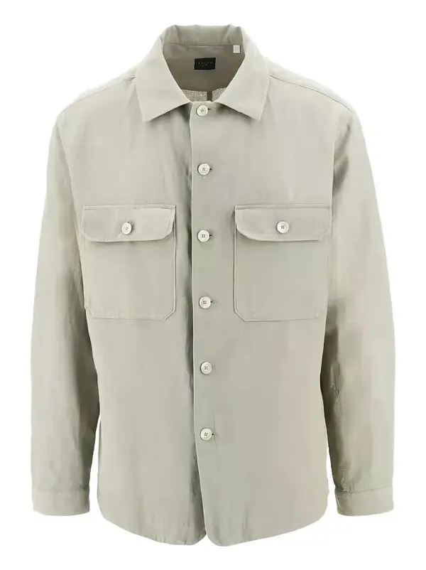 XACUS Long-sleeved Pocket Shirt - Neutrals