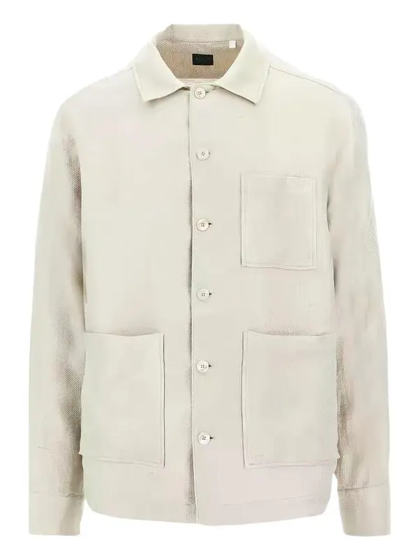 XACUS Linen Pocket Shirt - Neutrals
