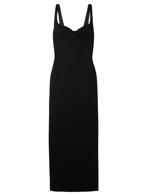 Simkhai Cabot Scuba Maxi Dress - Black