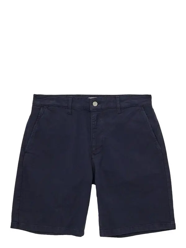 Nn07 Aden 1923 Straight-leg Twill Shorts - Blue
