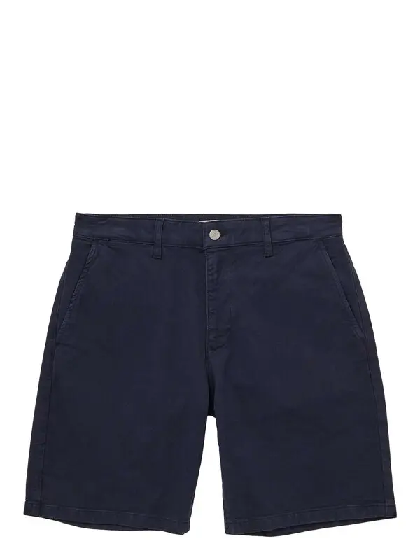 Nn07 Aden 1923 Straight-leg Twill Shorts - Navy