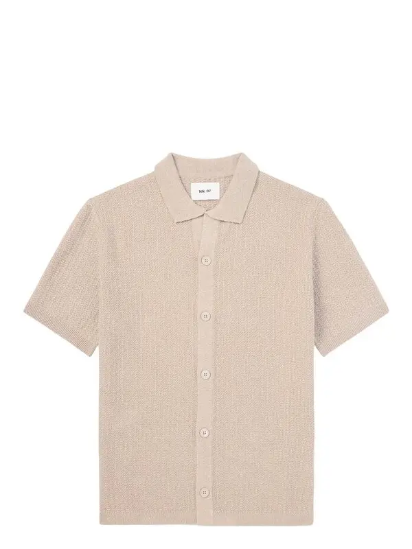 Nn07 Ares 60019 Cotton Shirt - Neutrals