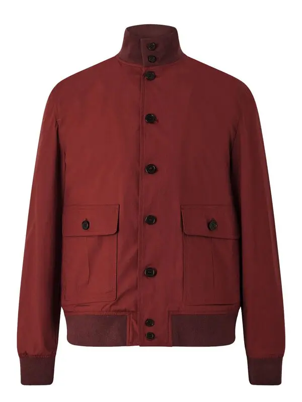 VALSTAR Valstarino Cotton-blend Bomber Jacket - Red