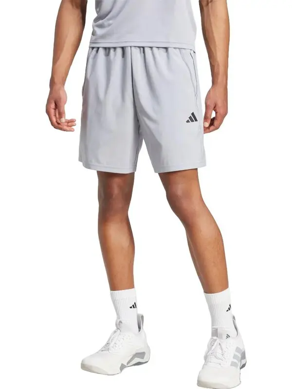 Adidas Train Essentials Woven Training Shorts - Halo Silver / Black