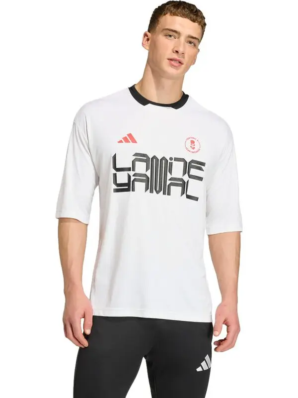 Adidas Lamine Yamal Training Tee - White
