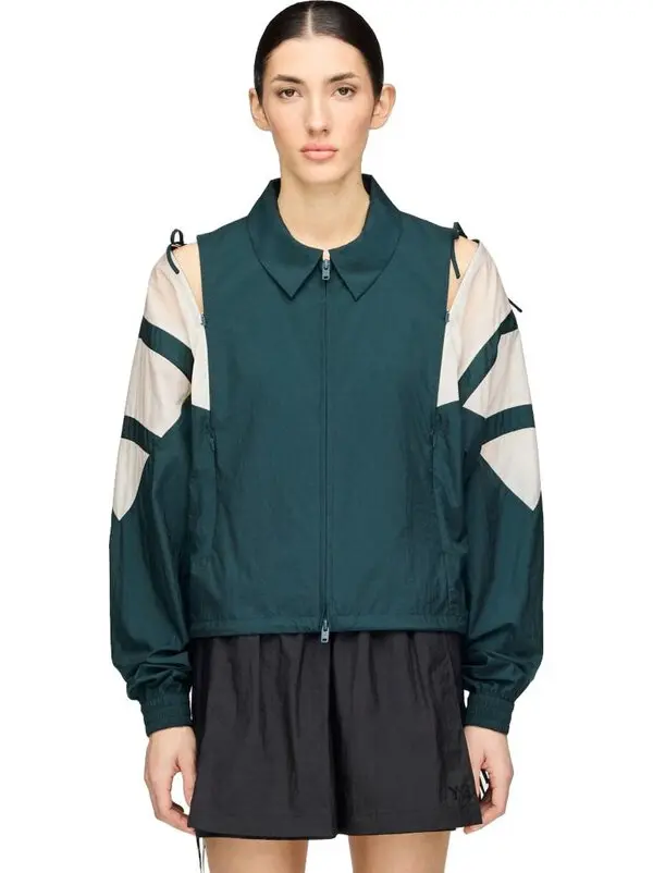 Adidas Y-3 3-stripes Track Jacket - Aurora Ivy / Chalk White