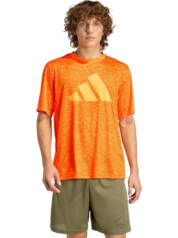 Adidas Workout Essentials Brandlove T-shirt Pure Tangerine Mel - Pure Tangerine Mel. / Lucid Tangerine