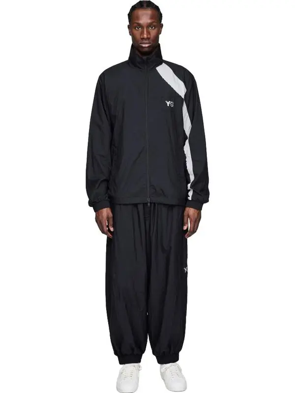 Adidas Y-3 Raw Edge 3-stripes Nylon Pants - Black