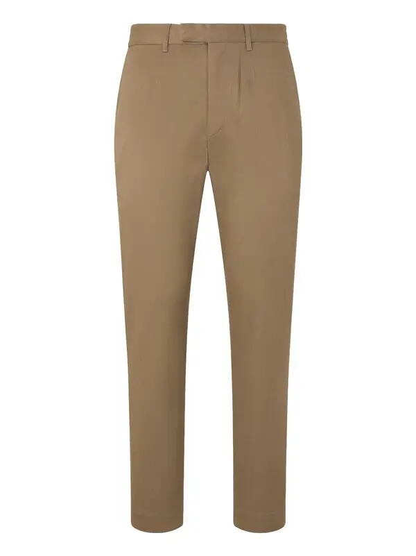 Purdey Straight-leg Stretch-lyocell Twill Chinos - Neutrals