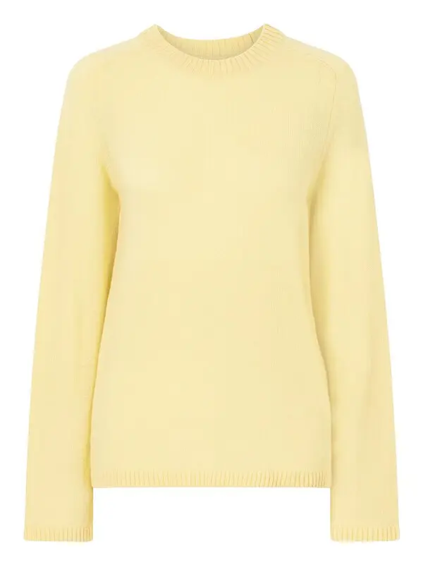 THE ELDER STATESMAN Laurel Cashmere Sweater - Neutrals