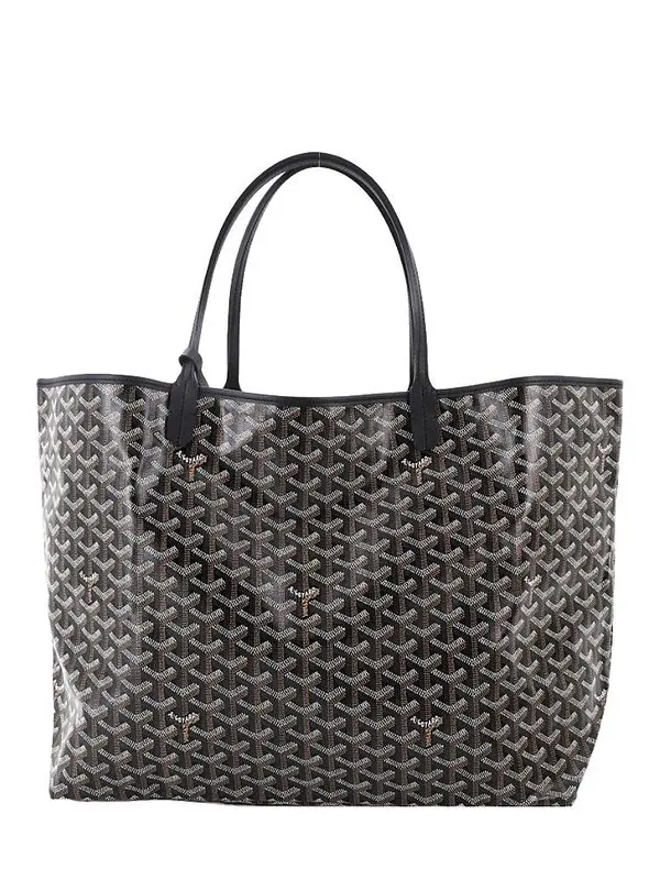 Goyard Gm Saint Louis Tote Coated Canvas - Black