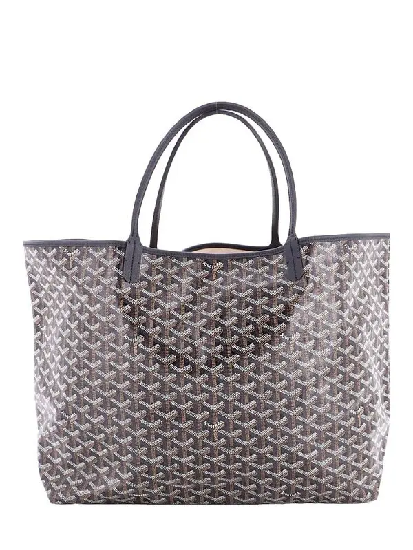 Goyard Gm Saint Louis Tote Coated Canvas - Black