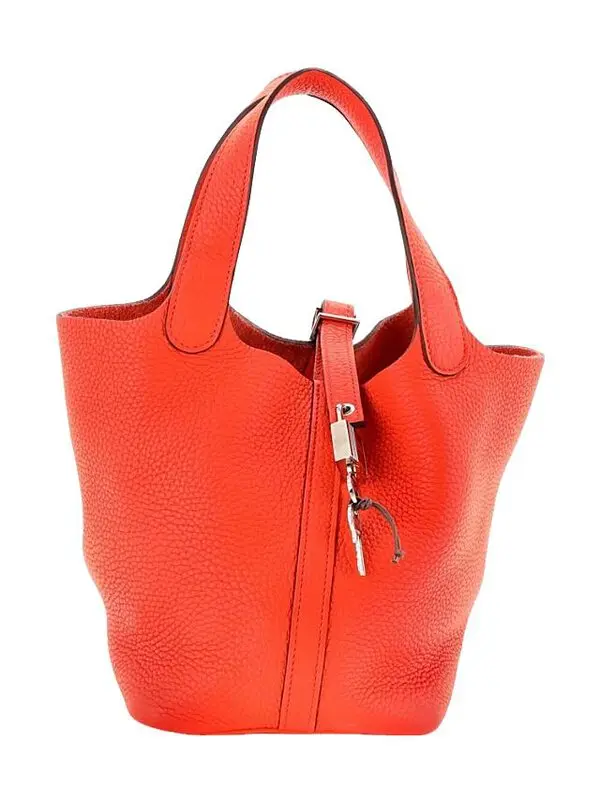 Hermès Pm Picotin Lock Bag Clemence - Orange