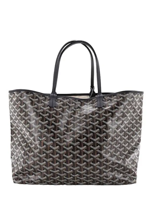 Goyard Saint Louis Pm Tote Coated Canvas - Black