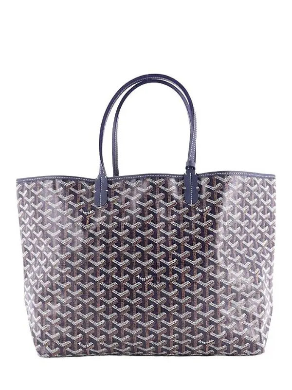 Goyard Pm Saint Louis Tote Coated Canvas - Blue