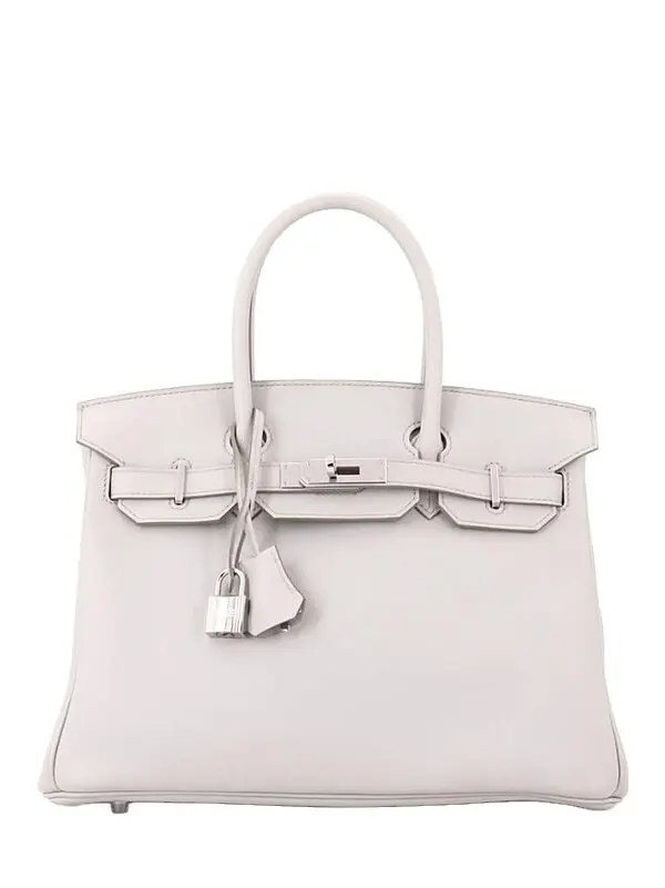 Hermès Birkin 30 Handbag With Palladium Hardware - Beton