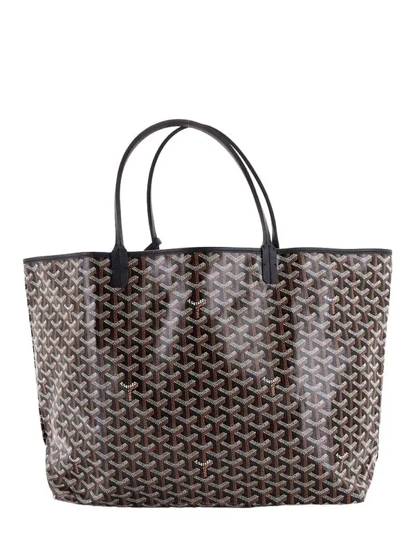 Goyard Gm Saint Louis Tote Coated Canvas - Black