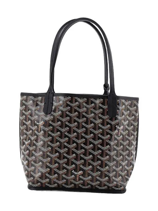 Goyard Anjou Reversible Tote Coated Canvas - Black