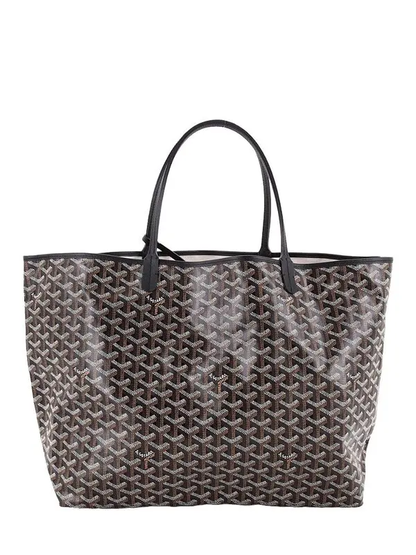 Goyard Gm Saint Louis Tote Coated Canvas - Black