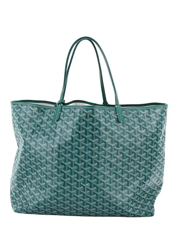 Goyard Gm Saint Louis Tote Coated Canvas - Green