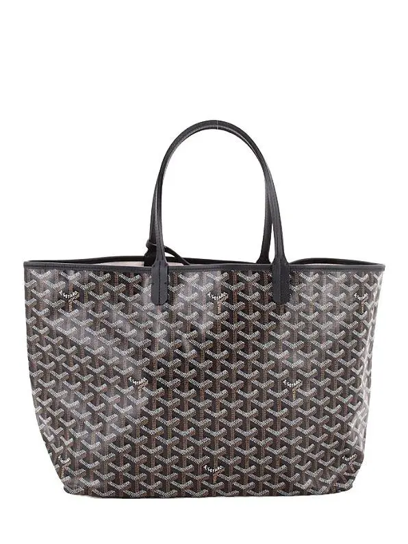 Goyard Pm Saint Louis Tote Coated Canvas - Black