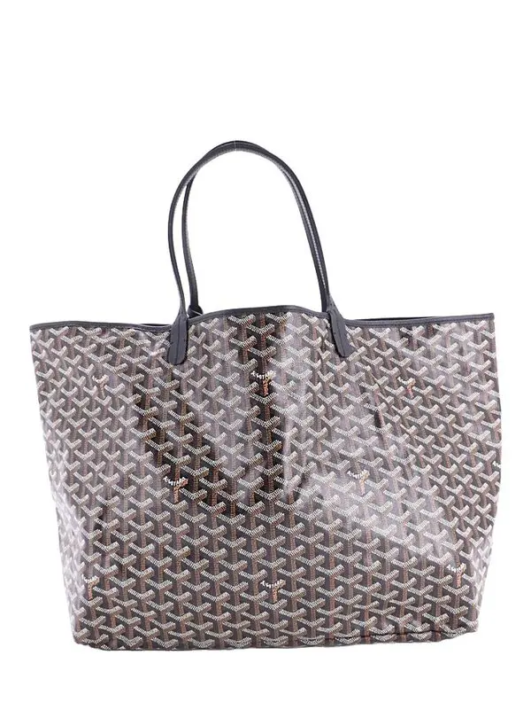 Goyard Gm Saint Louis Tote Coated Canvas - Black
