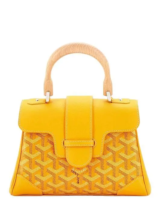 Goyard Saigon Top Handle Bag - Yellow/ Orange/ Yellow