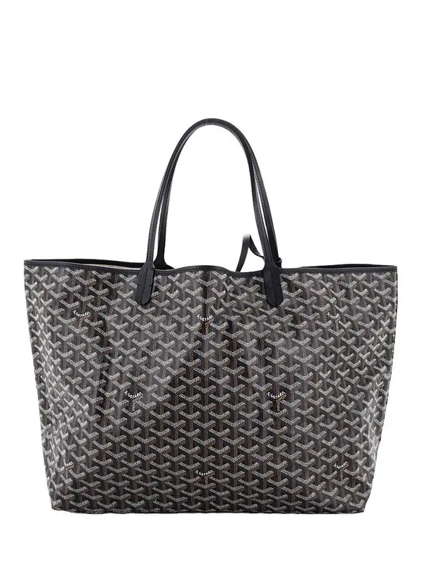 Goyard Gm Saint Louis Tote Coated Canvas - Black