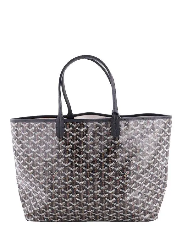 Goyard Pm Saint Louis Tote Coated Canvas - Black