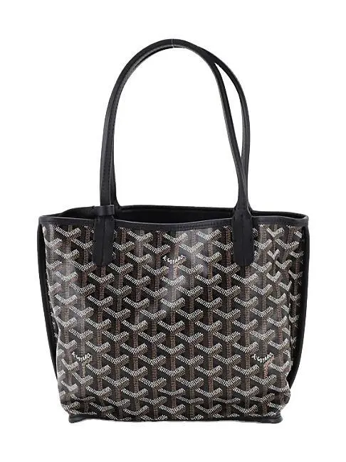 Goyard Anjou Reversible Tote Coated Canvas - Black