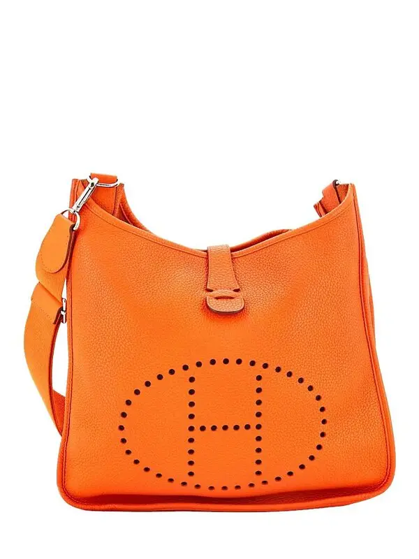 Hermès Gm Evelyne Bag Gen Iii Clemence - Orange