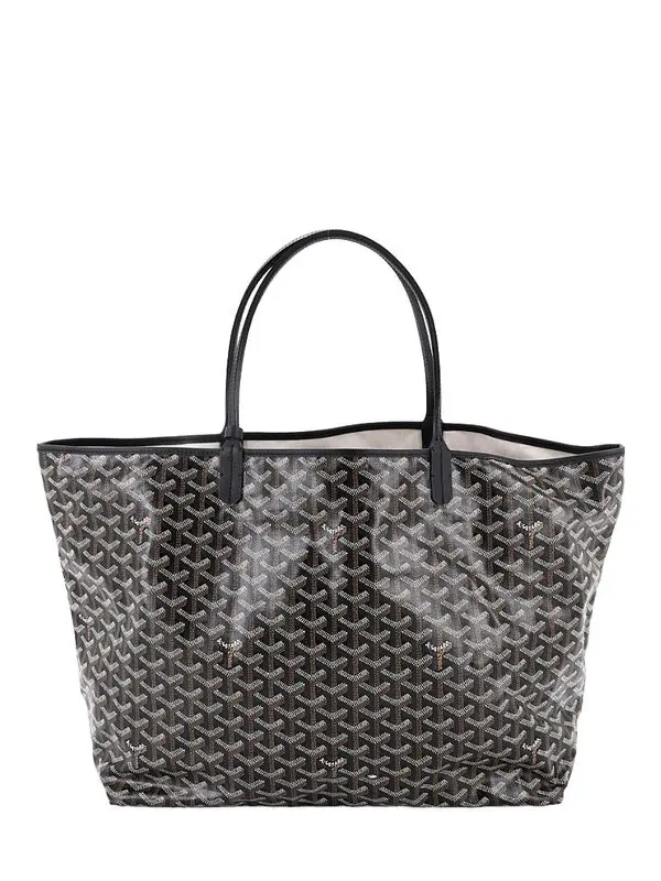 Goyard Gm Saint Louis Tote Coated Canvas - Black