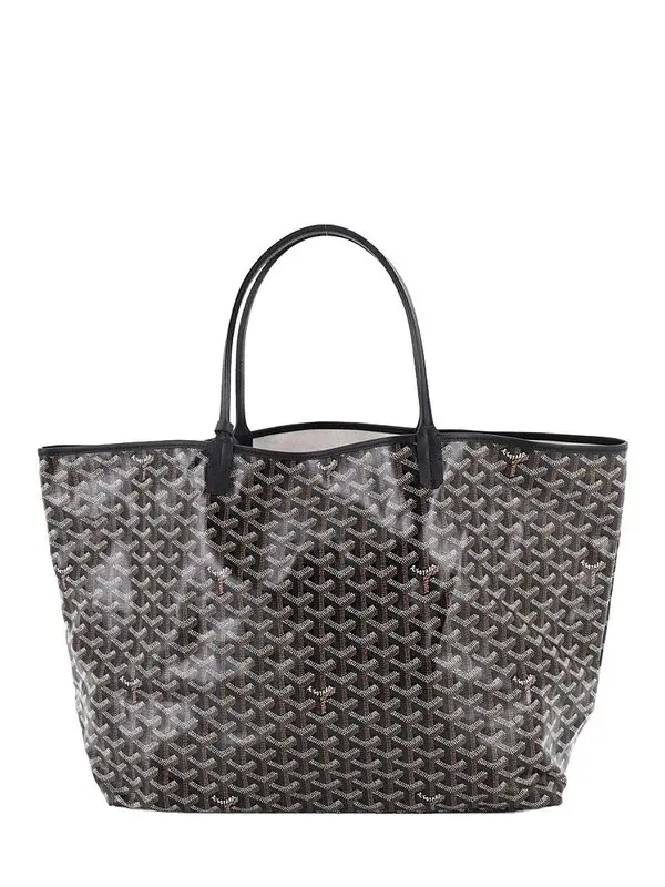 Goyard Gm Saint Louis Tote Coated Canvas - Black