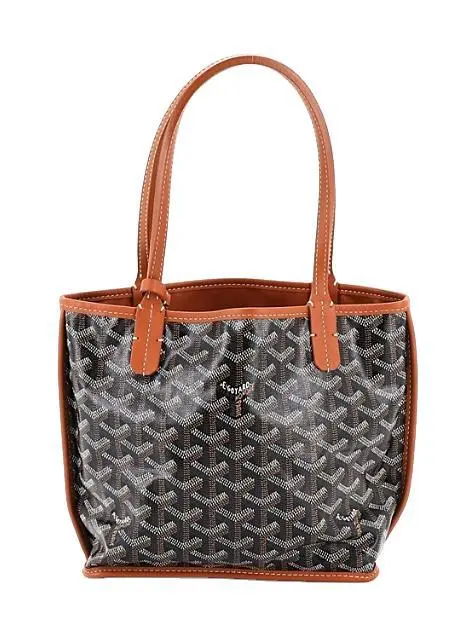 Goyard Anjou Reversible Tote Coated Canvas - Brown
