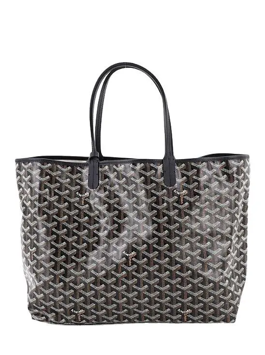 Goyard Pm Saint Louis Tote Coated Canvas - Black