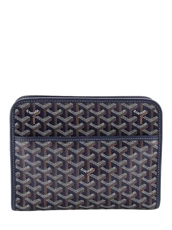 Goyard Mm Jouvence Toiletry Pouch Coated Canvas - Blue