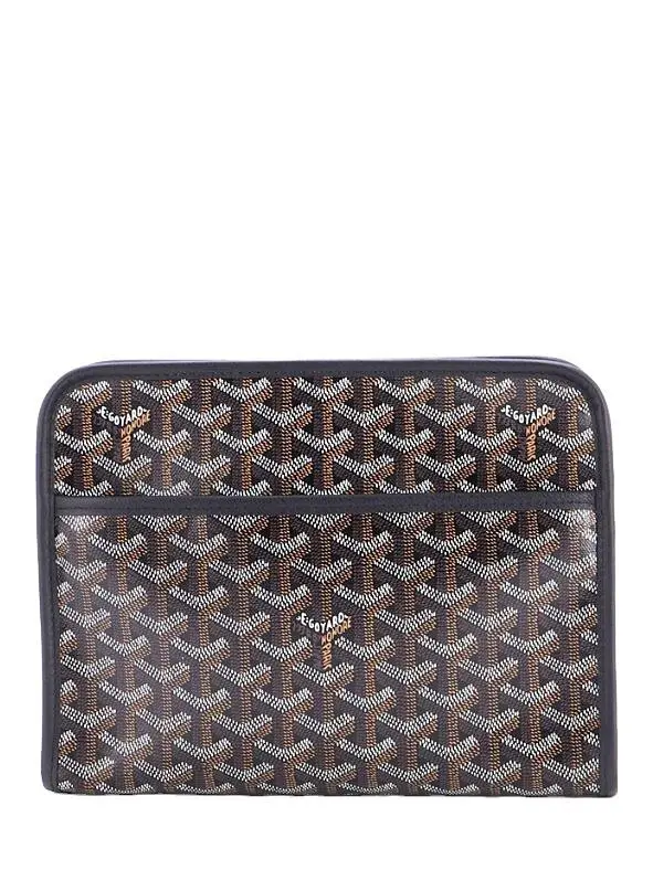 Goyard Mm Jouvence Toiletry Pouch Coated Canvas - Black
