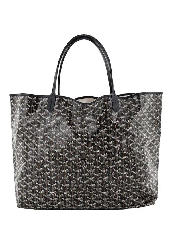 Goyard Gm Saint Louis Tote Coated Canvas - Black