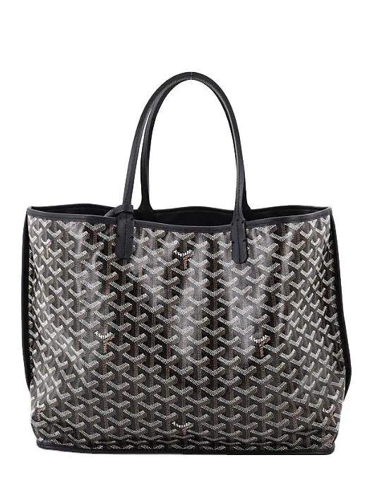 Goyard Anjou Pm Reversible Tote Printed Coated Canvas - Black