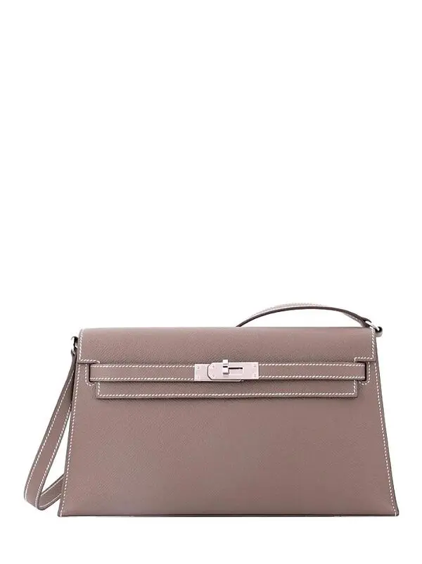 Hermès Kelly Elan Shoulder Bag Epsom - Gray
