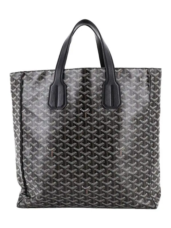 Goyard Voltaire Iii Tote Coated Canvas - Black