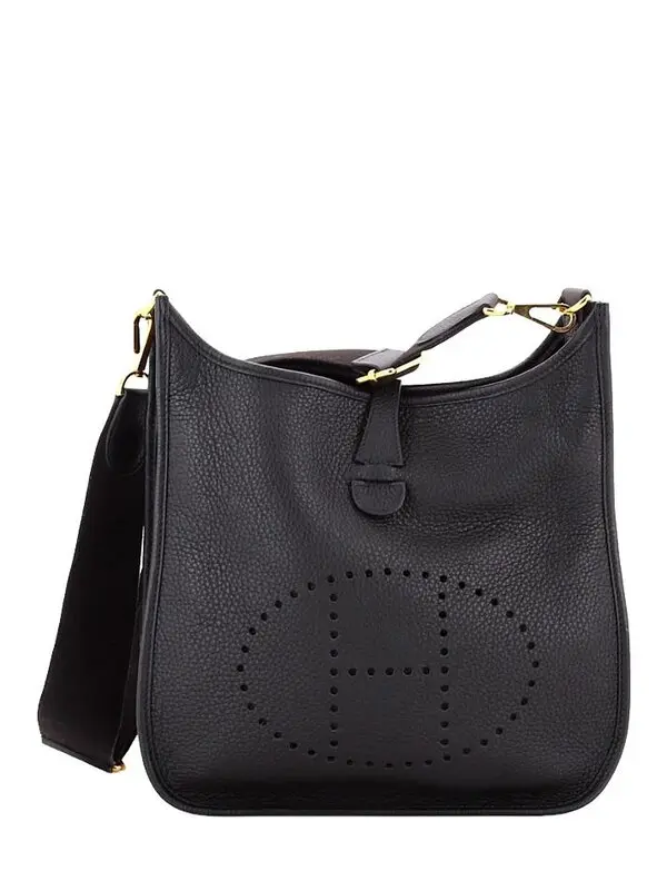 Hermès Pm Evelyne Bag Gen Iii Clemence - Black