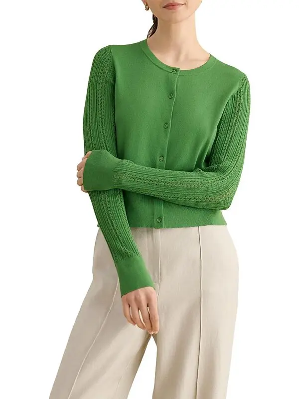 HOBBS LONDON Dianna Cardigan - Emerald Green