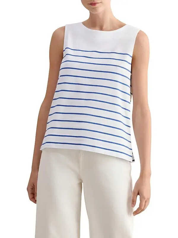 HOBBS LONDON Fern Top - White Blue