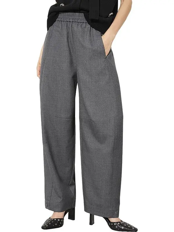 Max & Co. Mconome Barrel Leg Trousers - Grey