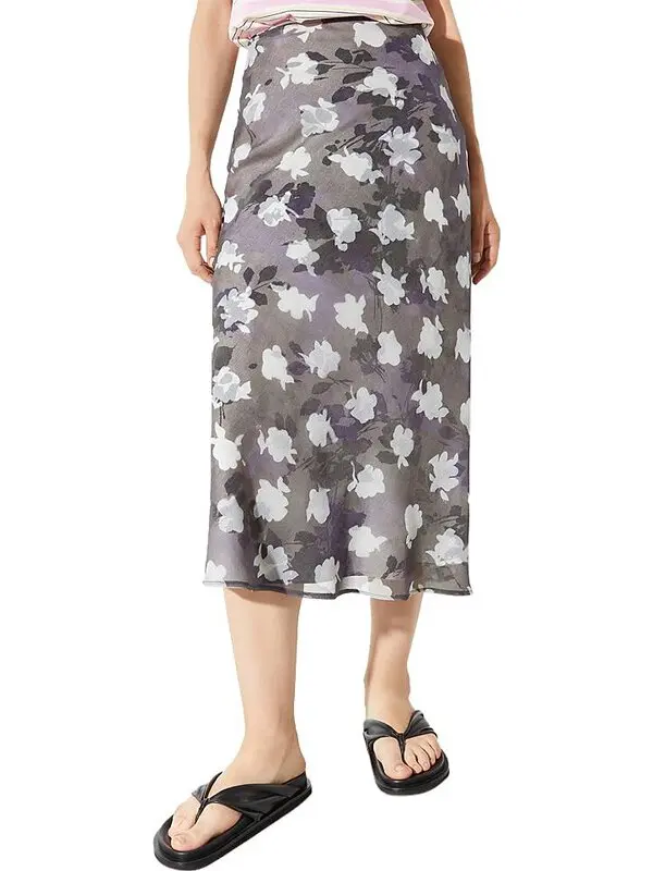 Max & Co. Layered Midi Skirt - Navy