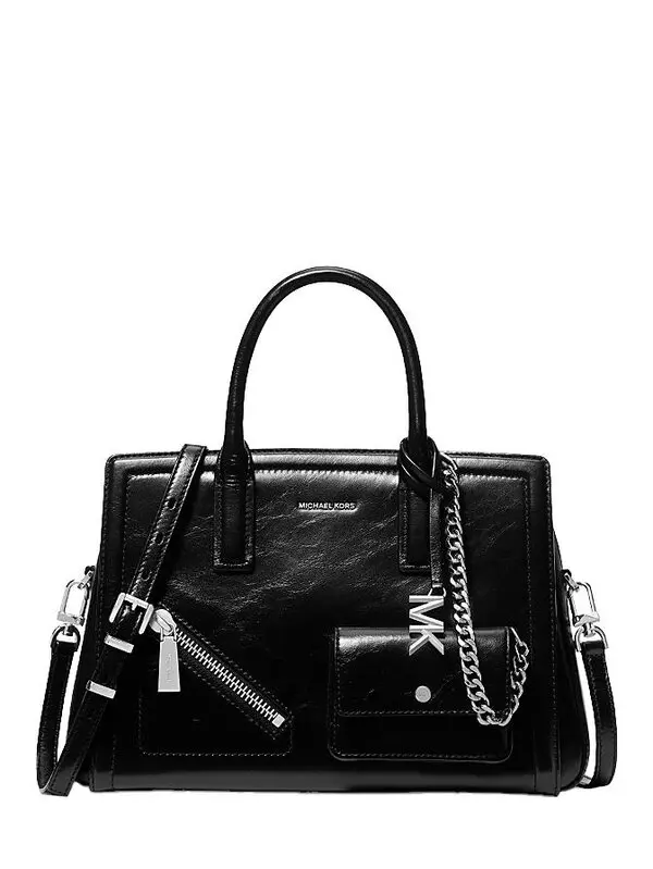Michael Kors Leather Satchel - Black
