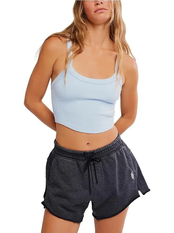 Free People Knockout Athletic Shorts - Black
